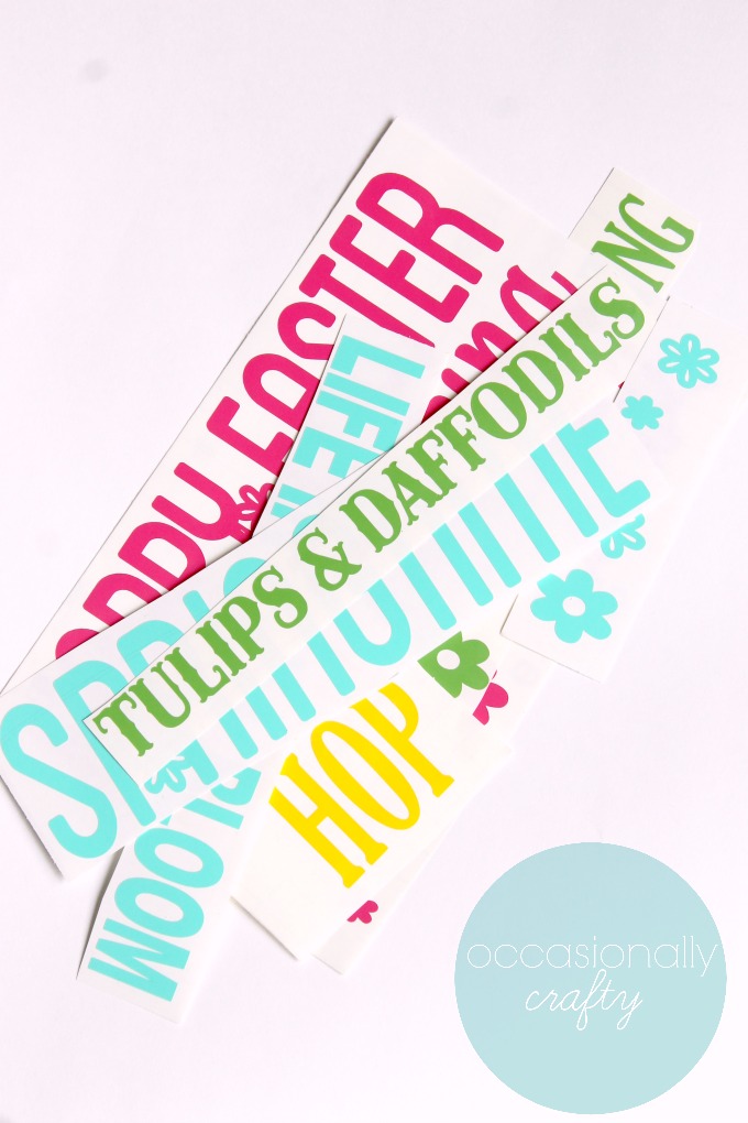 Spring Chalkboard Subway ARt | Occasionally Crafty: Spring Chalkboard ...