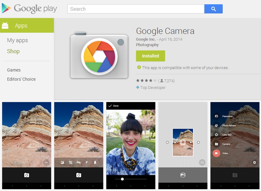 Google Camera chega à Play Store com efeitos de desfocagem | Aberto até ...