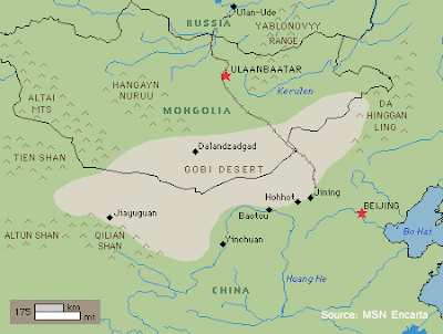 Gobi and Taklamakan desert