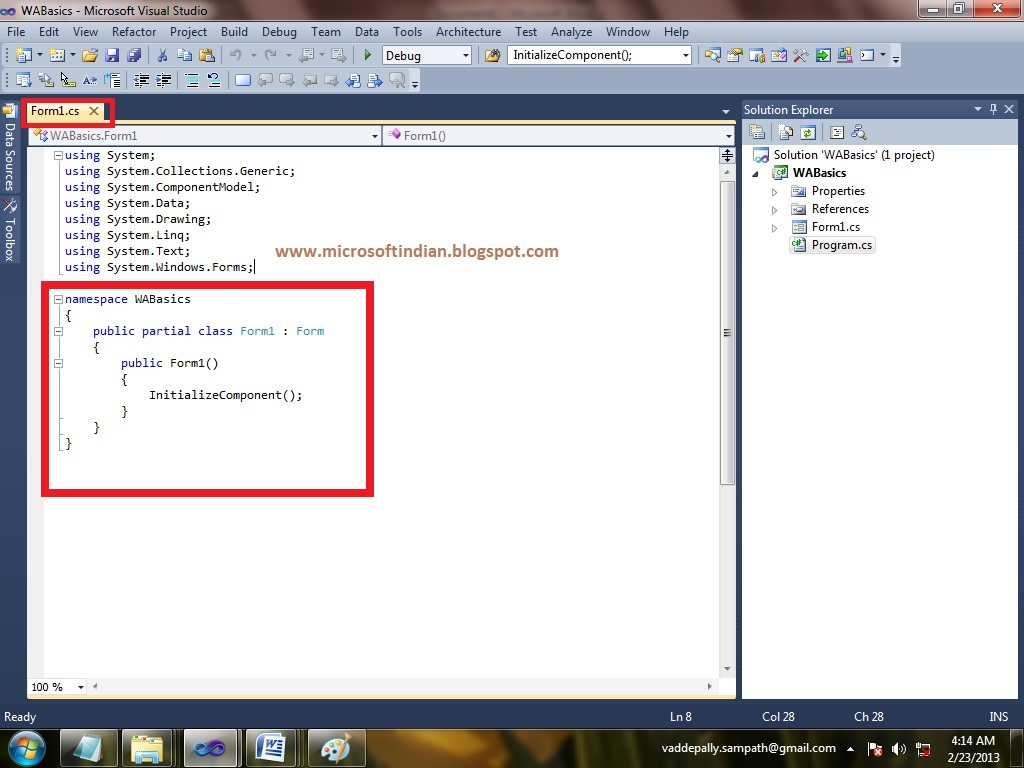 Sampath: Windows Forms Application