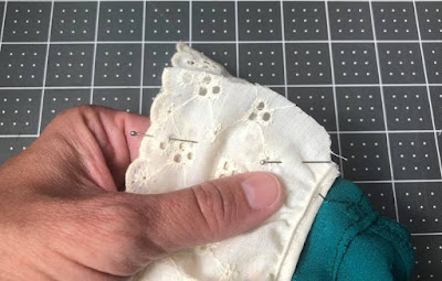 Create Kids Couture: Adding a Gathered Lace Trim