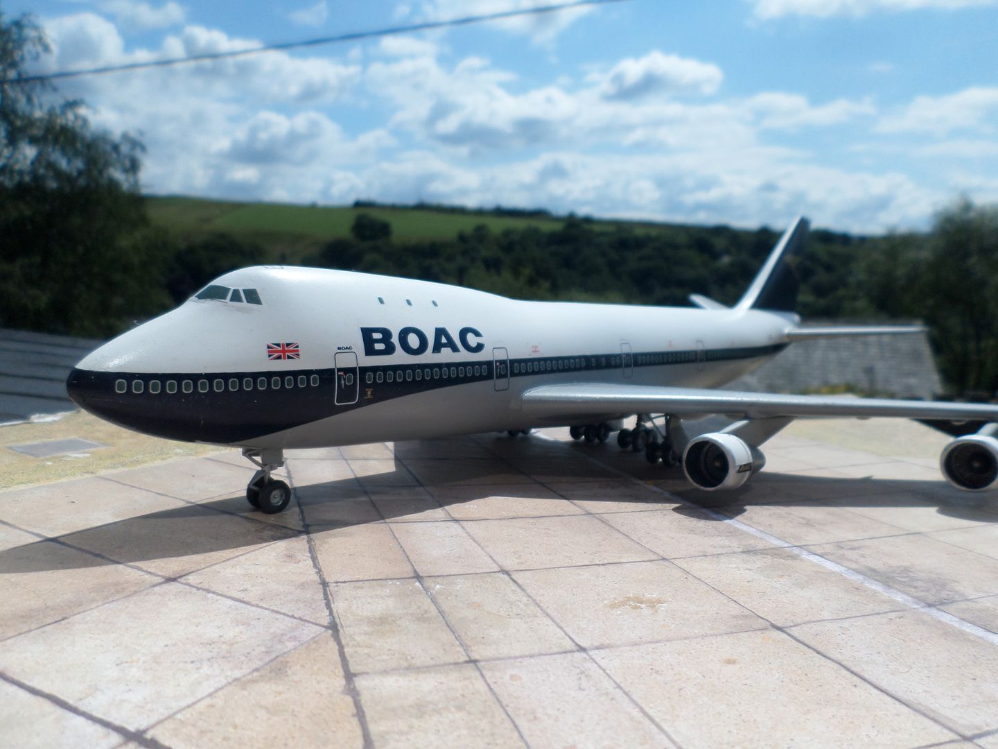 FalkeEins - a modelling blog: British Airways Boeing 747 in BOAC livery