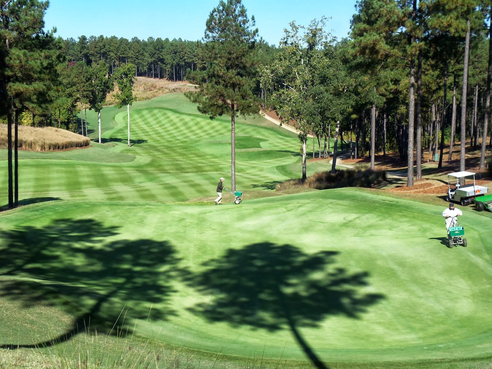 The Creek Club Golf Course Maintenance: Light Dusting and Fertilizer ...