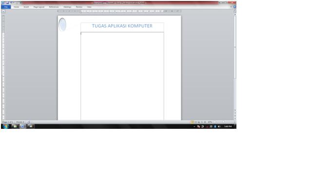 PENGGUNAAN HEADER AND FOOTER PADA MICROSOFT WORD | ARTIKEL