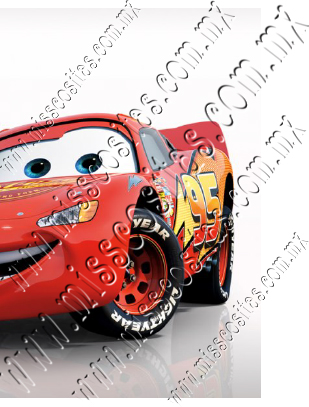 Blog misscositas: Oblea con imagen comestible de la película Cars.