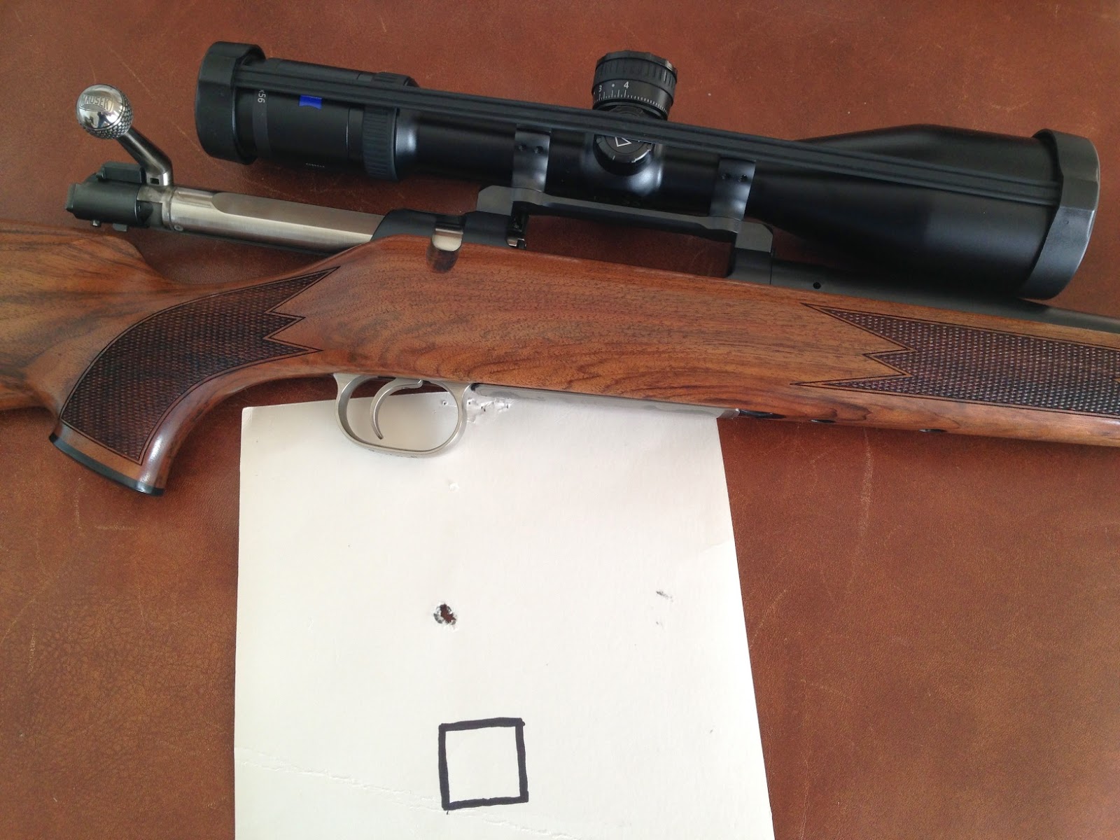Mauser M03 Blog: Mauser M03 Accuracy - The First Shot