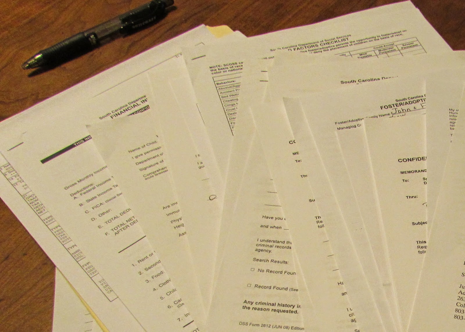 Stare if you must..........: Paperwork