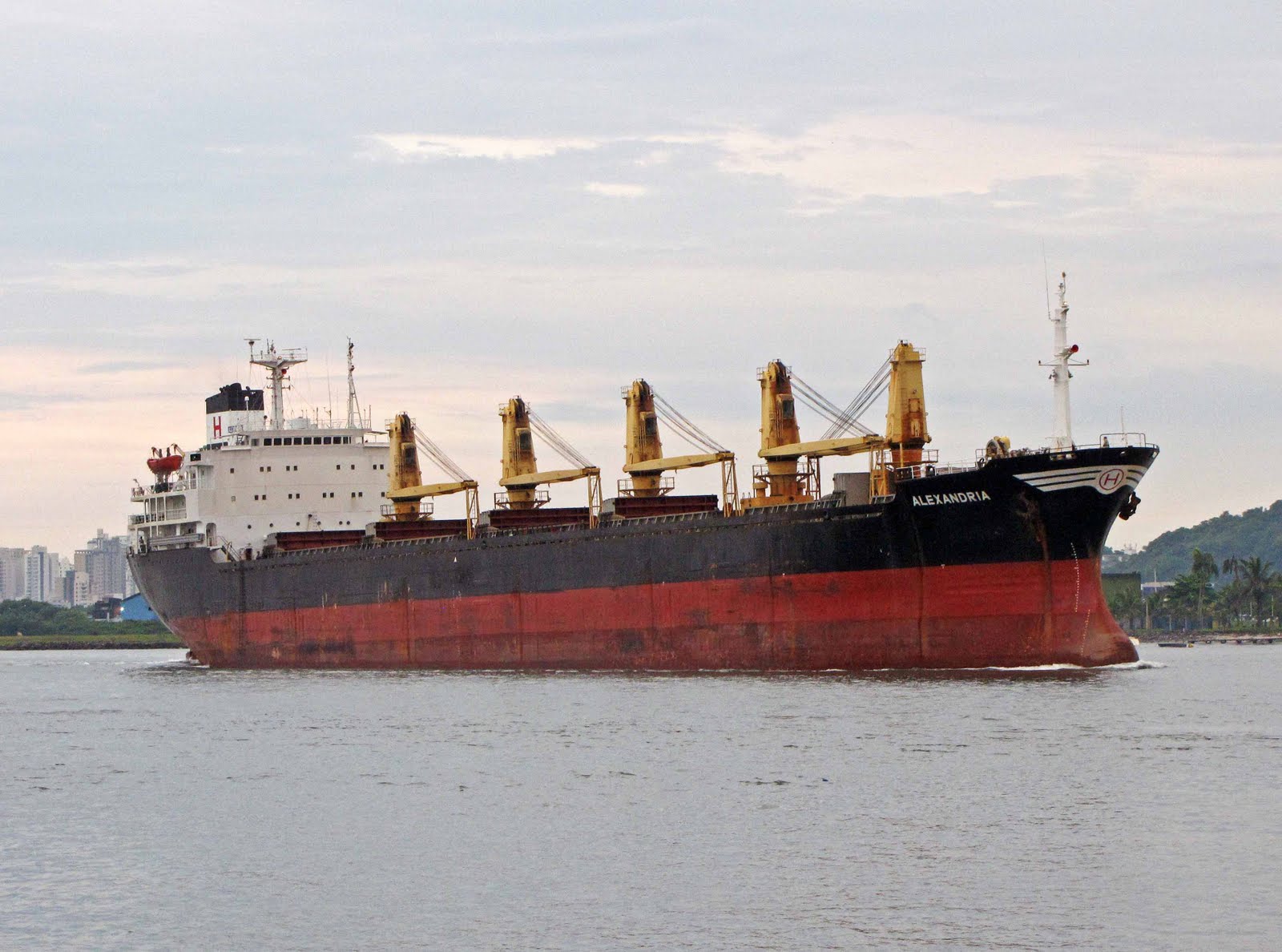 Santos Shiplovers: M/V Alexandria / SCXQ - Mudando para barra em 31/12/2010