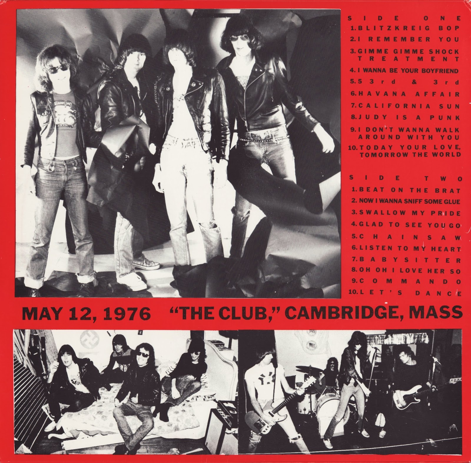 The Ramones bootleg album cover 1976 : r/imagesofthe1970s