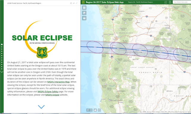 2017 Solar Eclipse Viewing on Public Lands in Western Oregon: July 2017