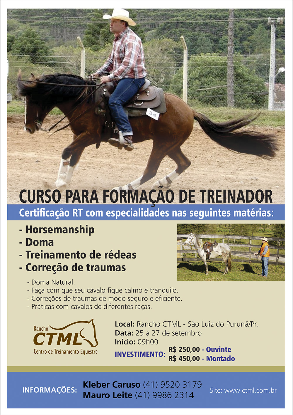 CTML: Curso para formação de treinador com Mauro Leite em São Luiz do ...