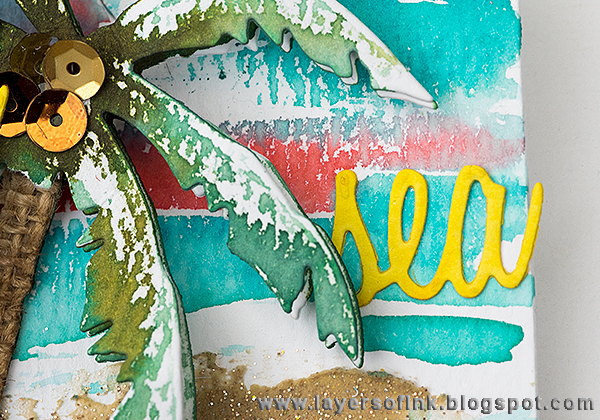 Layers of ink: Tropical Beach Tag Tutorial