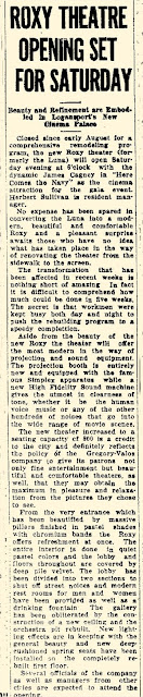 Cass County Indiana History: The Nelson Theater aka Roxy Theater