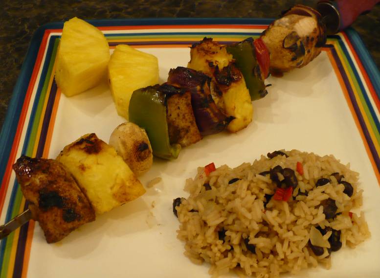 How Do You Cook.com: Caribbean Jerk-Rubbed Chicken Kabobs