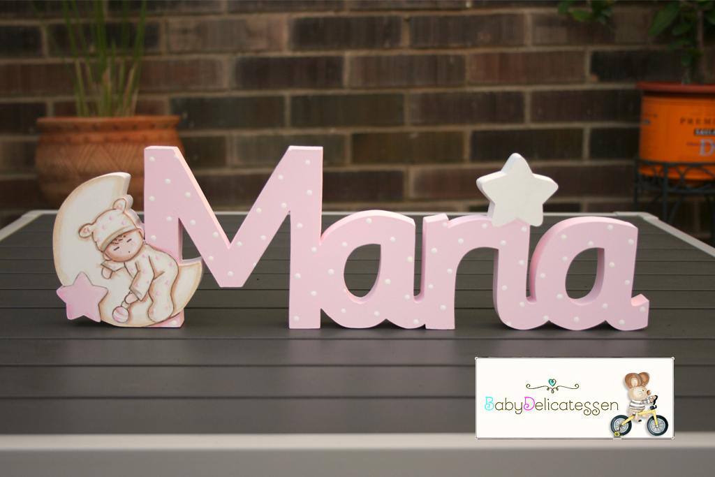 BABY DELICATESSEN LETRAS DE MADERA