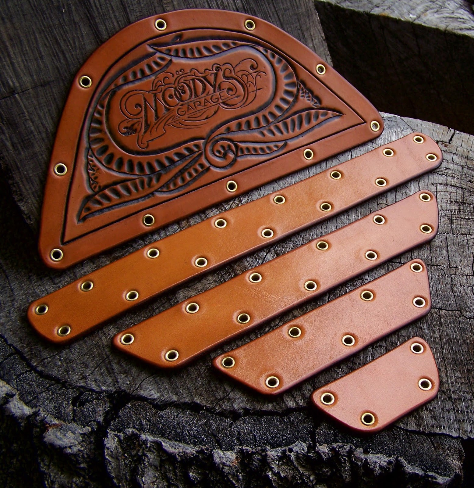 Moody's Garage: Hand Tooled Leather Motorcycle Pieces for Altered ...
