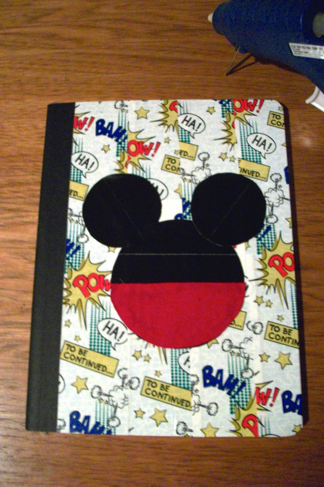 Why Cry Over Split Creativity? : DIY Mickey Mouse Notebook