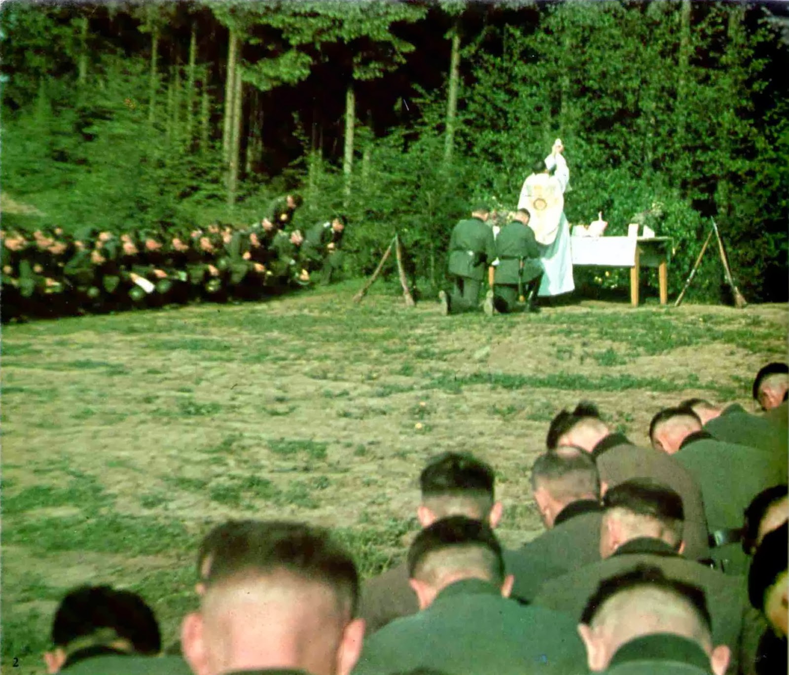 World War II in Color: A Wehrmacht Religious Service in the Field ...