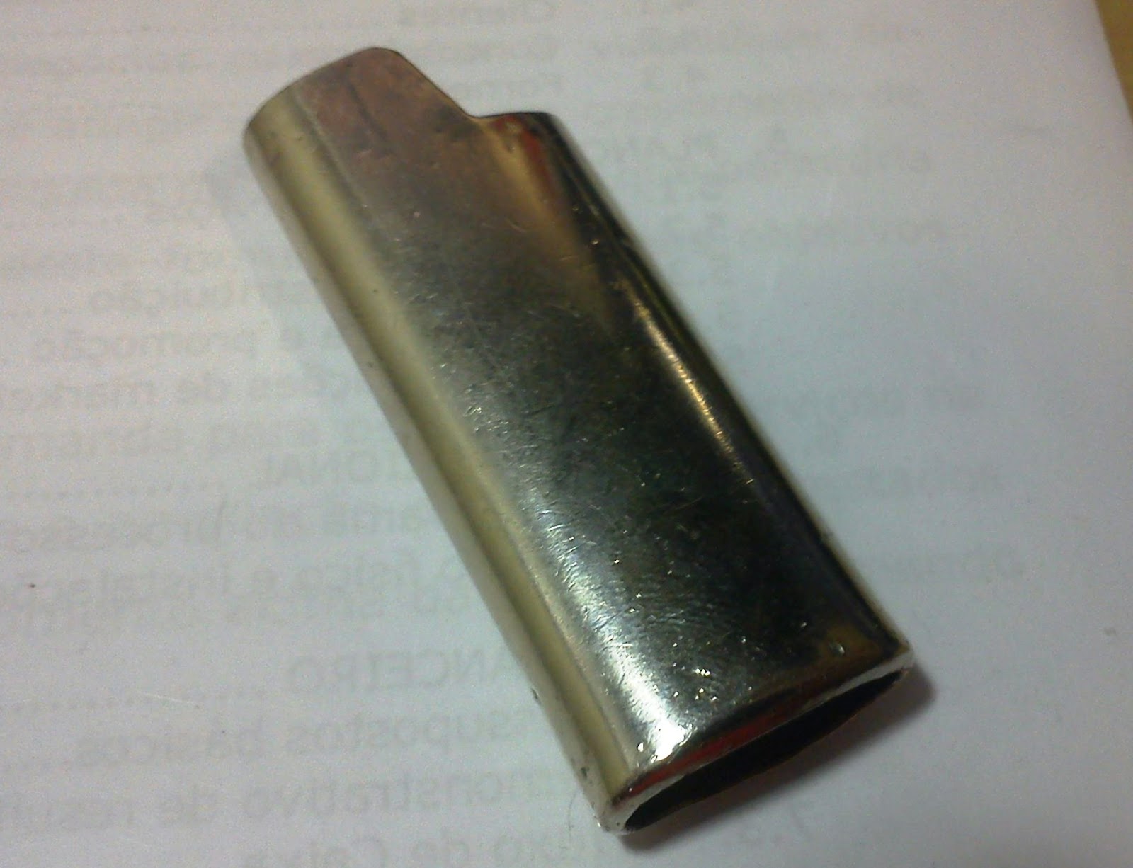 Porta Isqueiro Mini Bic Prata