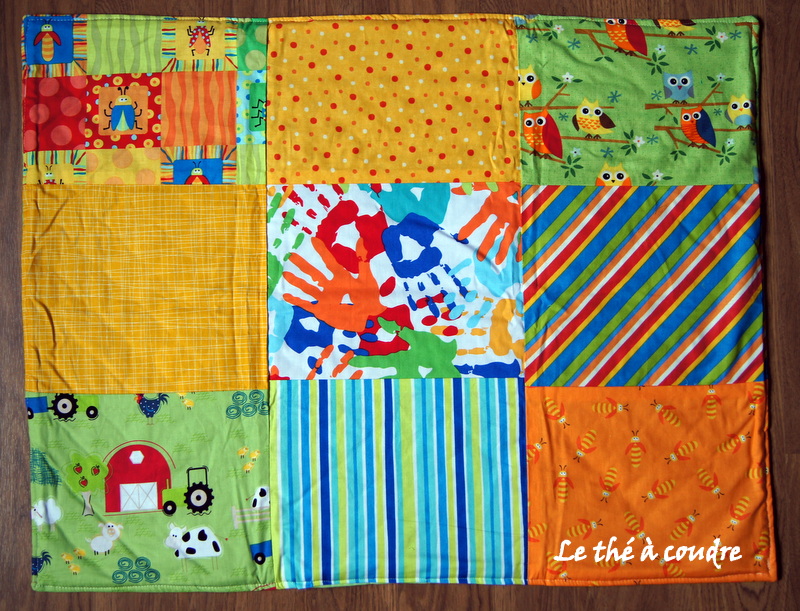 Le thé à coudre: La première courtepointe!