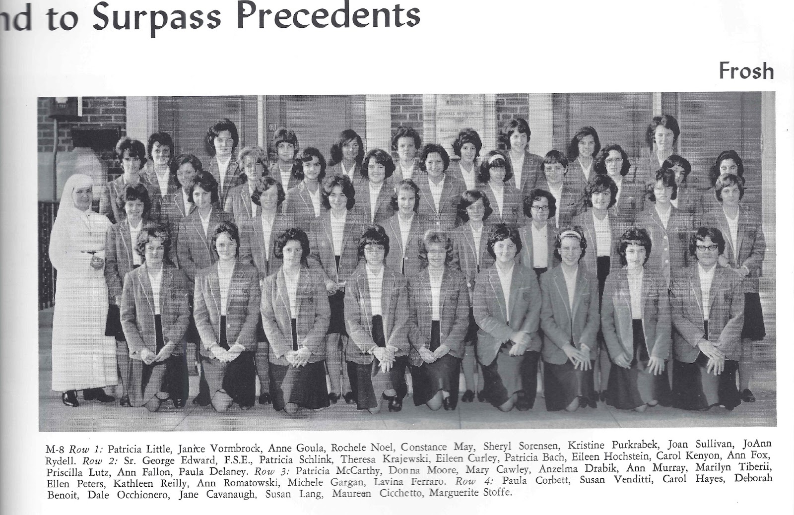 Saint Bernard High School Class of 1967: Freshman Girl's Homerooms ...