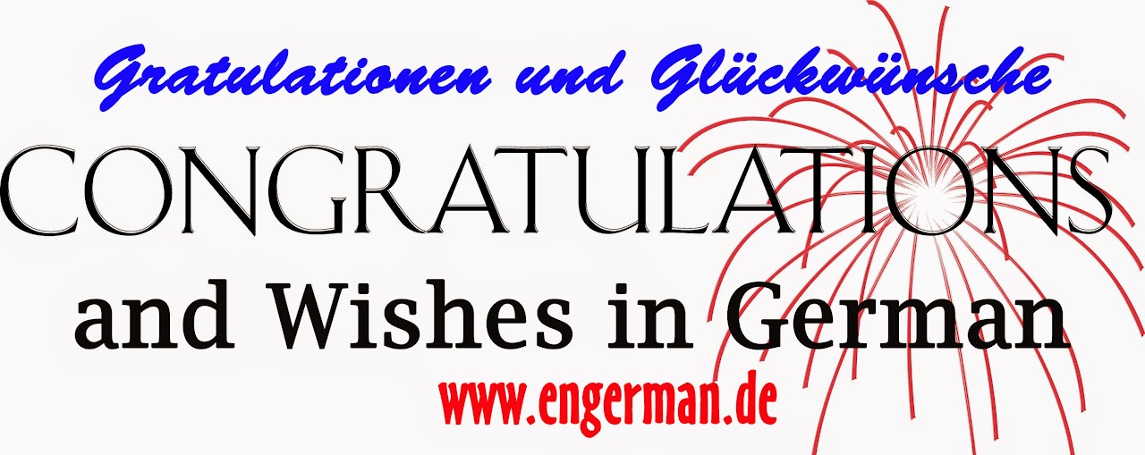 Congratulations and Wishes in German « L E A R N G E R M A N