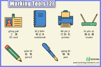 Chinese Vocabulary of Working Tools