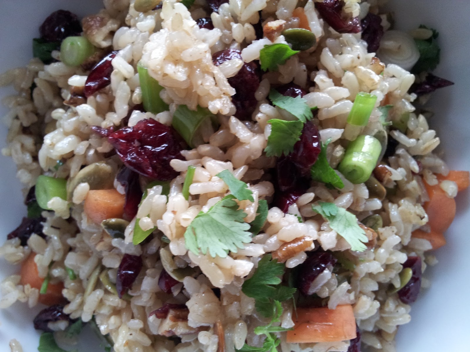 Napa Farmhouse 1885™: sprouted brown rice salad with cranberries, nuts ...