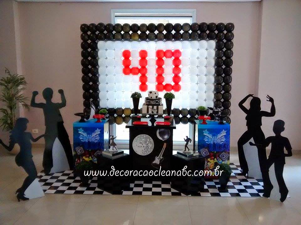 Decoração Clean ABC: Festa Balada, Flash back, Decoração Flash Back ...