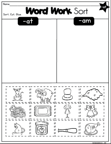 FREE Word Work Sort - Classroom Freebies
