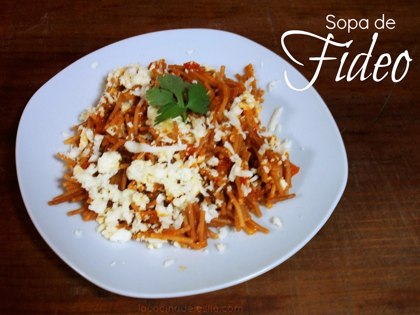 Comfort Food Classics: Sopa de Fideo Seco {She Made / Ella Hace} - La ...