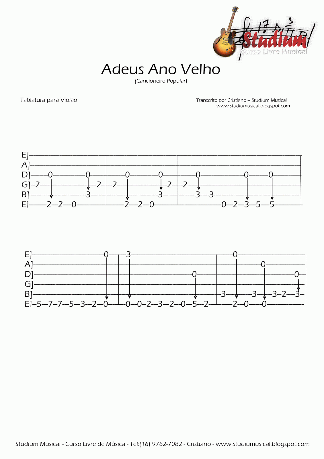 Letra Adeus Ano Velho - LIBRAIN
