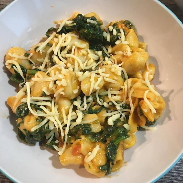 Snelle Hap Recept ~ Gevulde pasta met spinazie