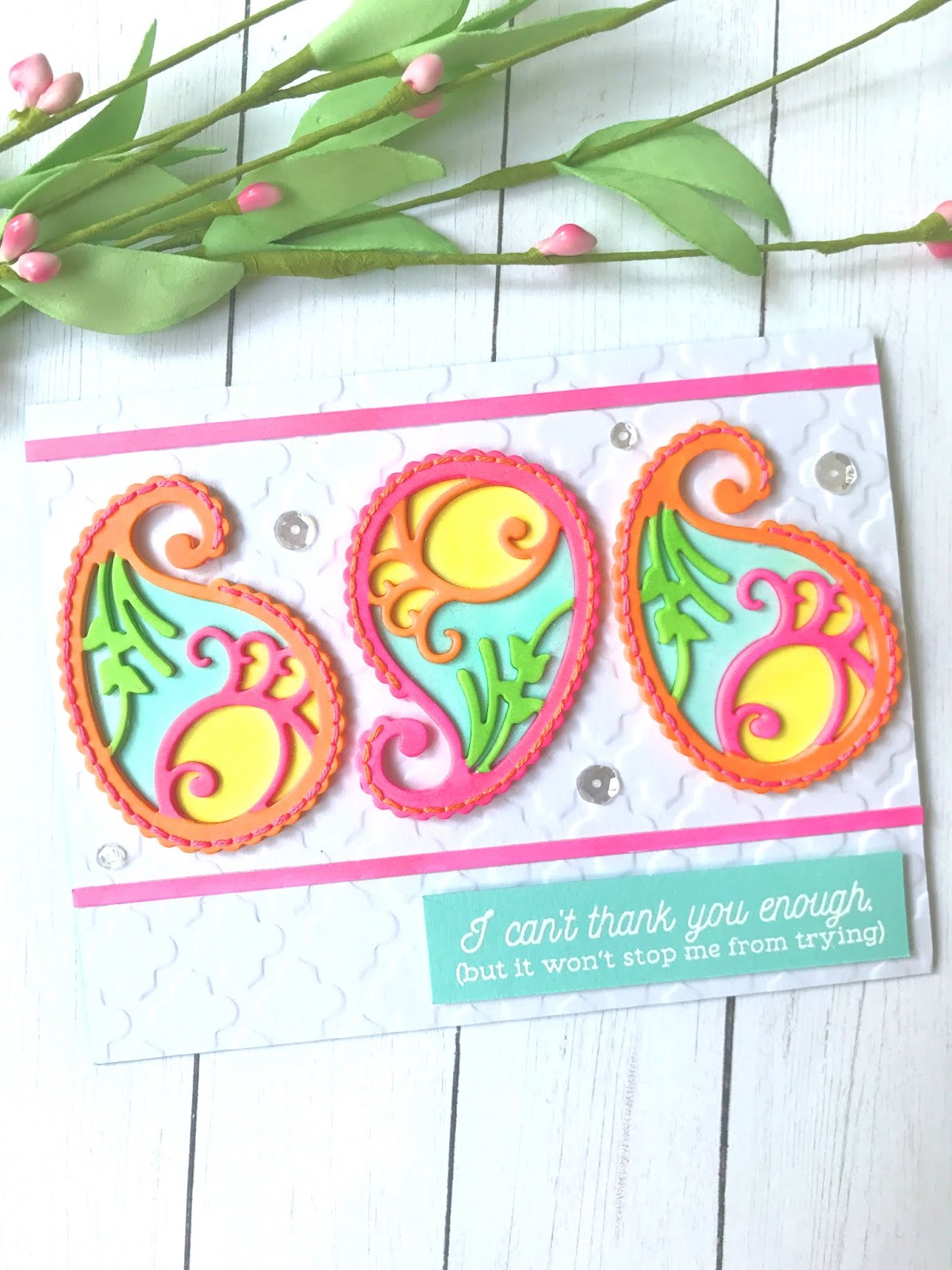 Enhancing Die Cuts with Stitching: Spellbinders July Small Die of the ...