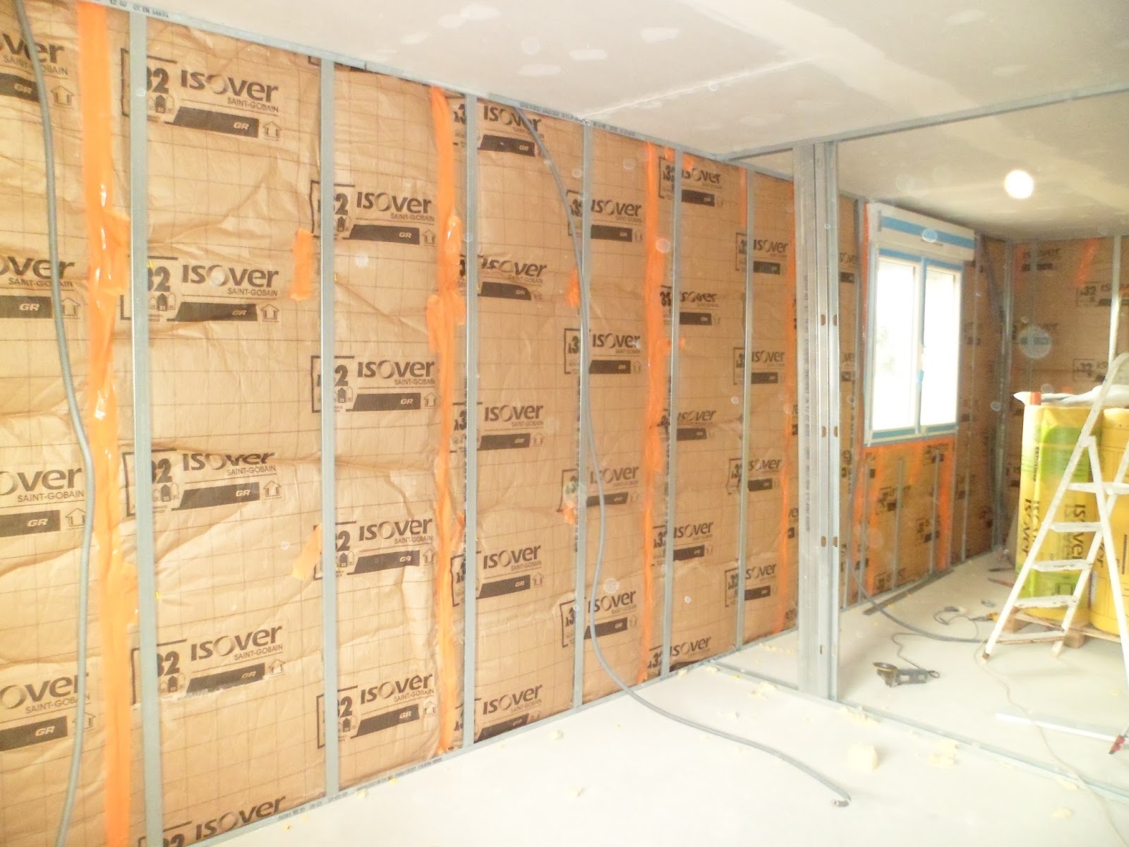 Autoconstruction Basse Normandie: Cloison - Doublage des murs péripheriques