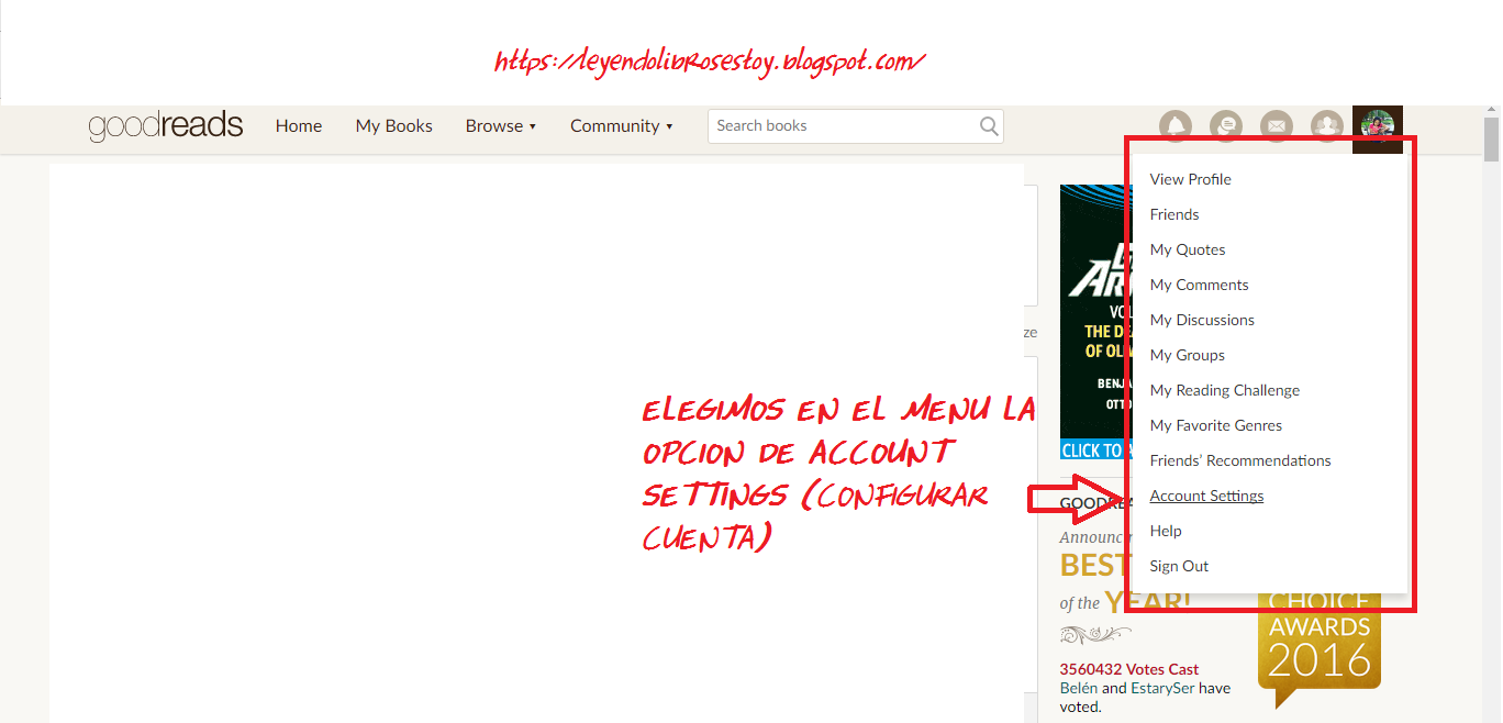 Agregar widgets de GOODREADS en tu blog (paso a paso)