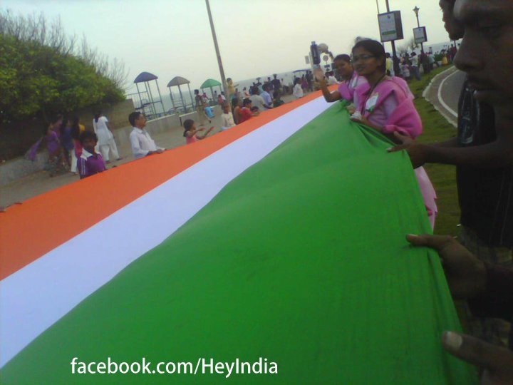 longest flag in the world hosted in vizag