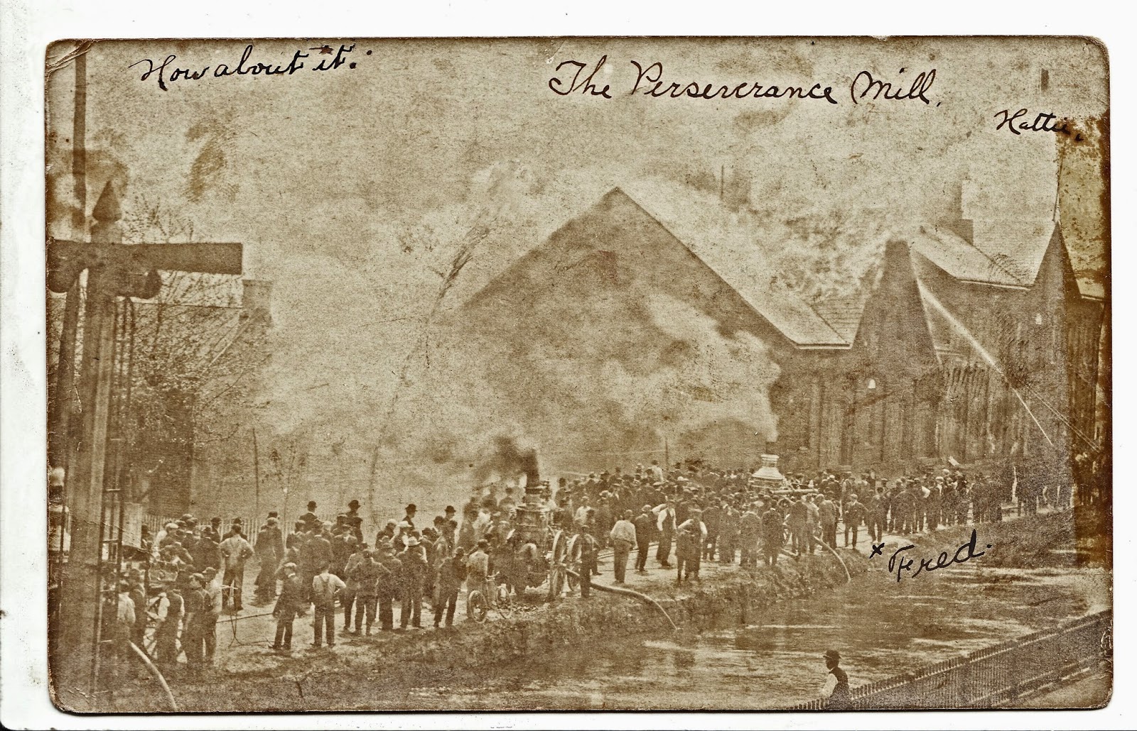 Lambertville 1906: Fire at the Perseverance Mill