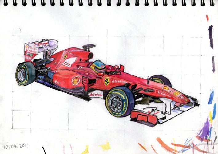 a little bit sketchy: F1 Ferrari