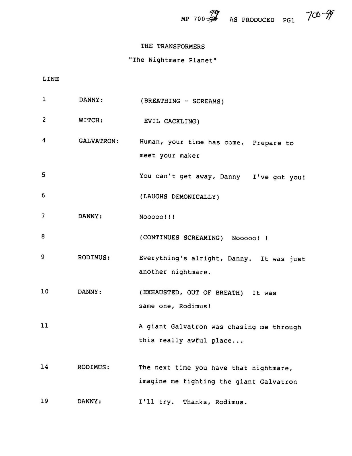 The Sunbow Marvel Archive: MP 700 The Transformers, Part 2 1986 - 1987 ...