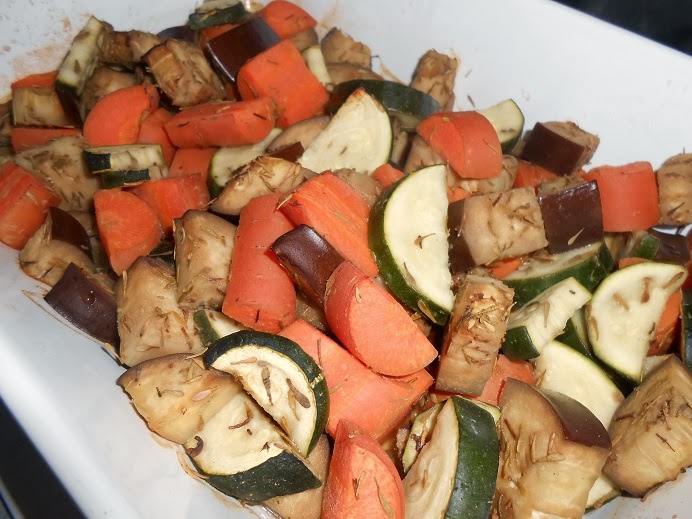 Vegans Eat Yummy Food Too!!!: Agave Mustard Baked Veggies