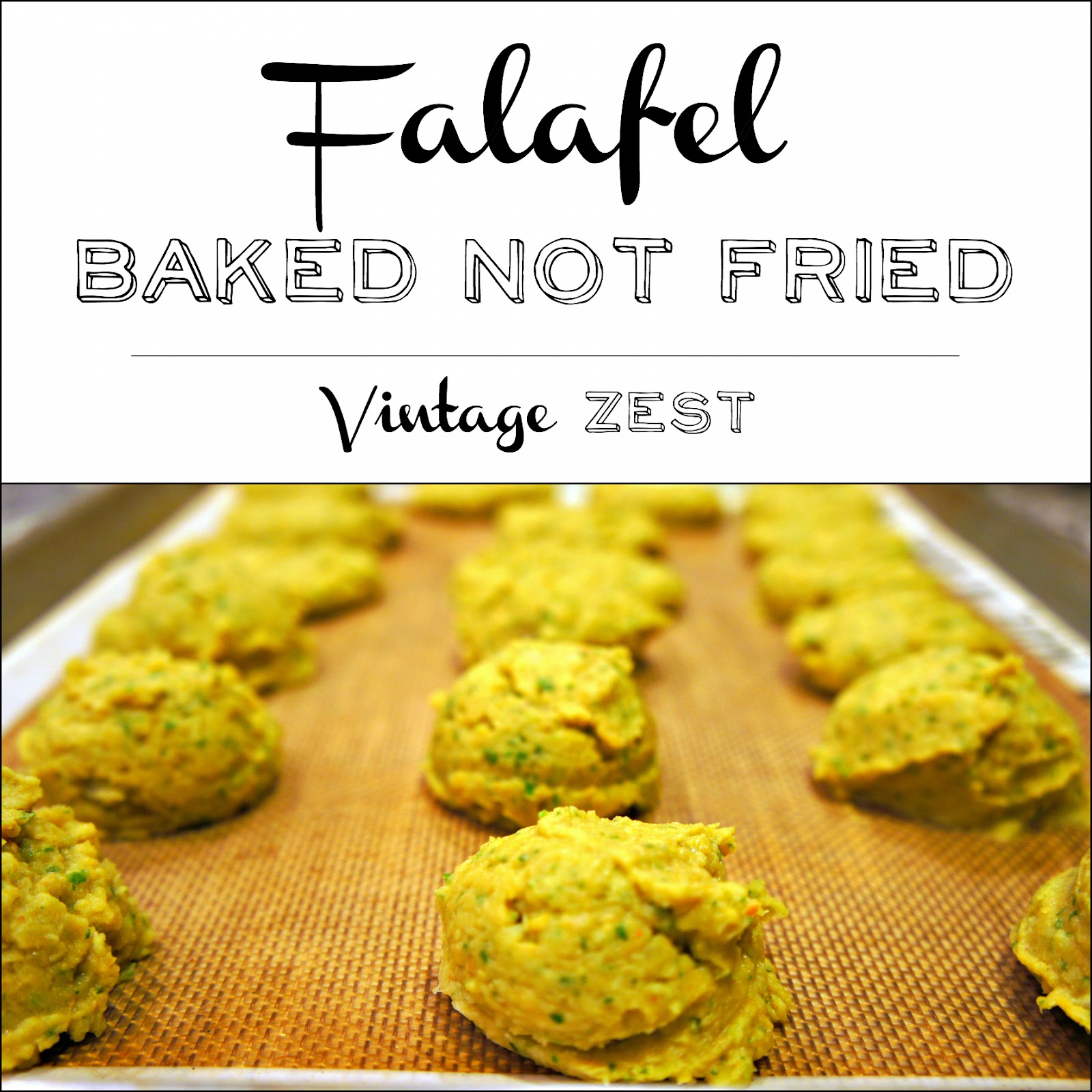 Falafel - Baked Not Fried! ~ Diane's Vintage Zest!