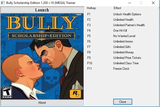 Bully Scholarship Edition 1.200 +10 (MEGA) Trainer - Pc Save Games ...