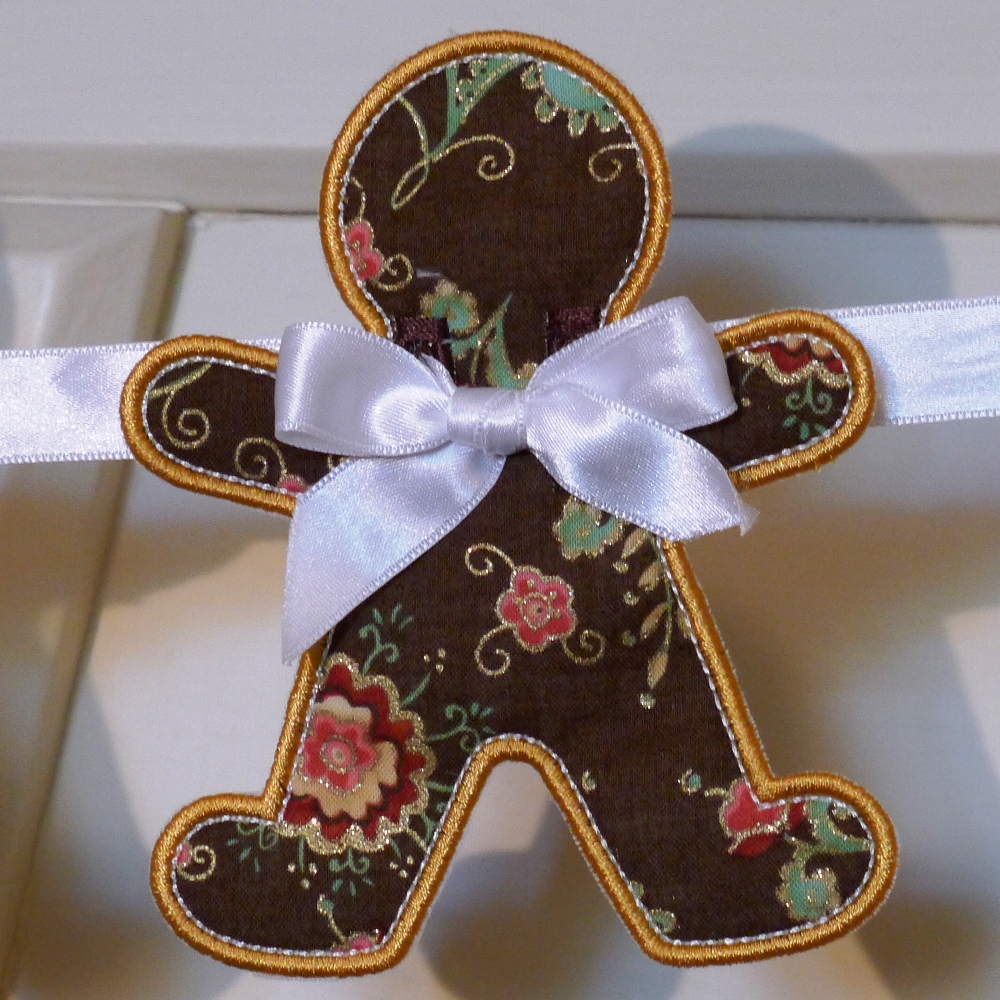 Big Dreams Embroidery: GINGERBREAD MAN BANNER In The Hoop Machine ...