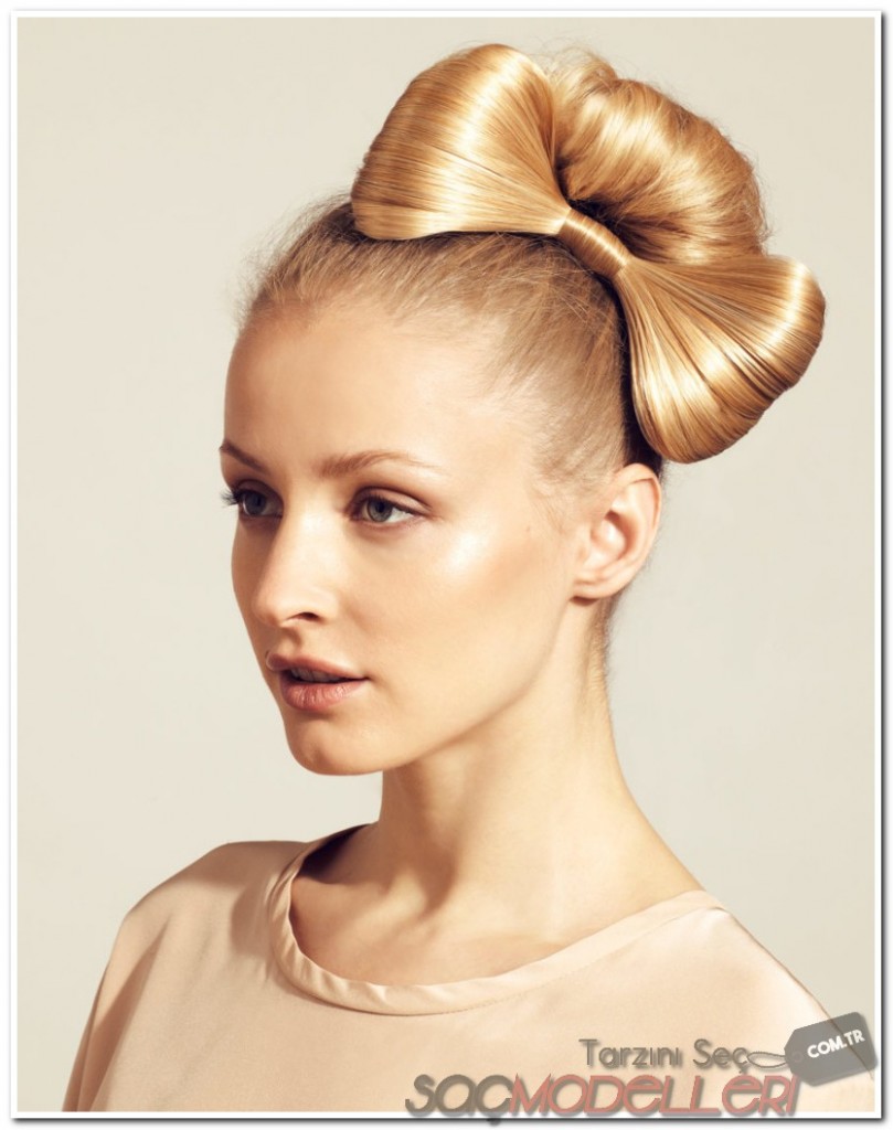Tepeden Topuz Modelleri | Saç Modelleri