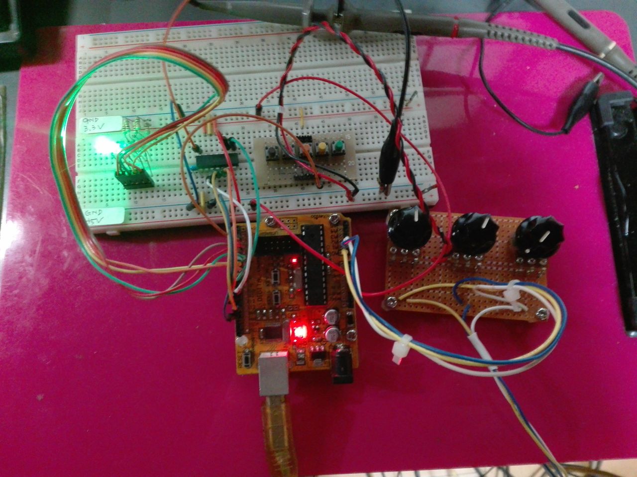 音源とオーディオの電子工作（予定）: Arduino LFO ブレッドボードで実験