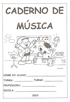 Abc Musical Kid's : capas para caderno