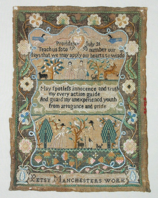 Eye For Design: Decorating with Samplers.......Handstitched Heirlooms