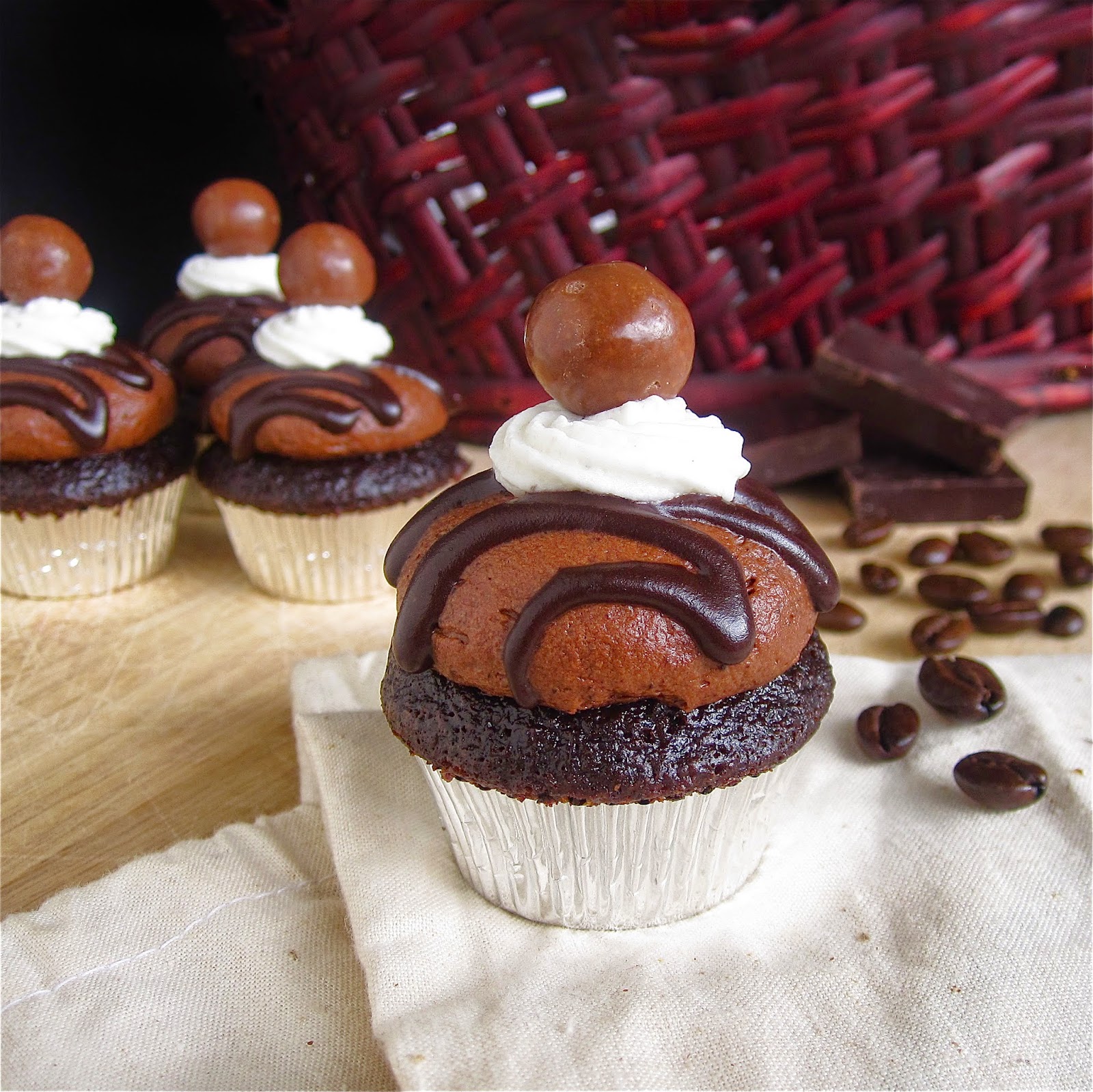 Chocolate Malt Espresso Cupcakes - The Lindsay Ann
