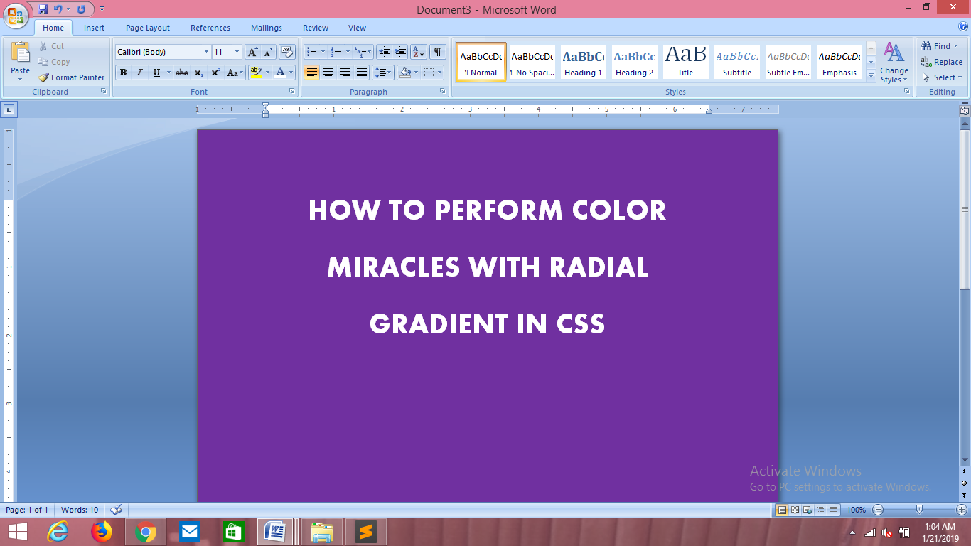 HOW TO PERFORM COLOR MIRACLES WITH RADIAL GRADIENT IN CSS - BEGINNERS ...